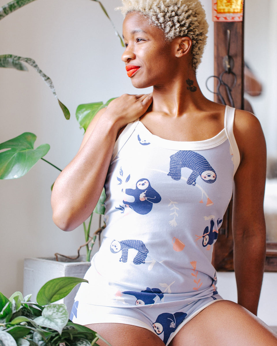 Cami Blue Sloths – Thunderpants USA